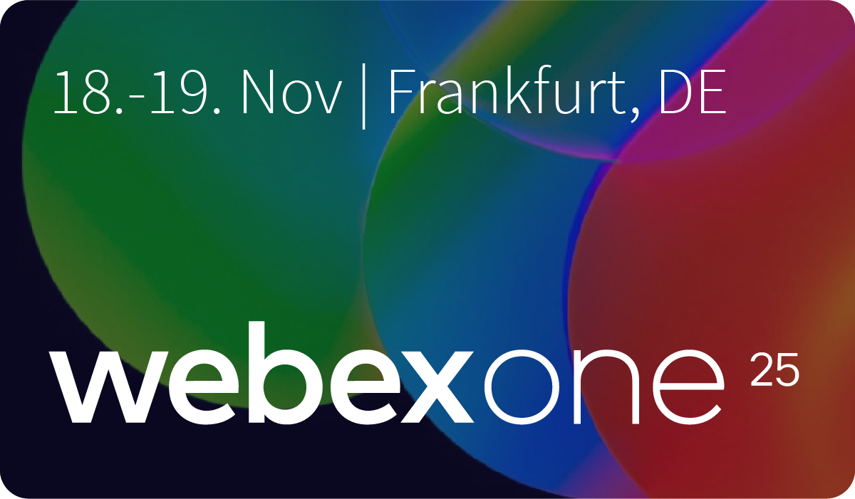 WebexOne 2025 | Germany — Bucher + Suter